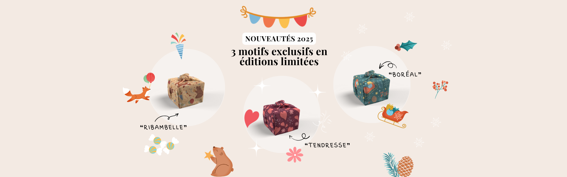 L'emballage cadeau tissu français 100% recyclé – Paké